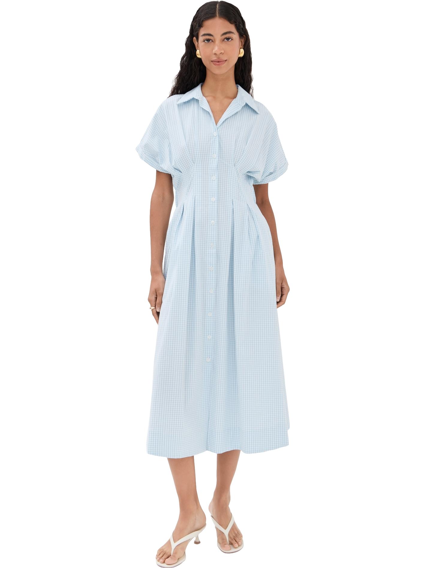 LE BOP Roberta Button-Down Midi Dress